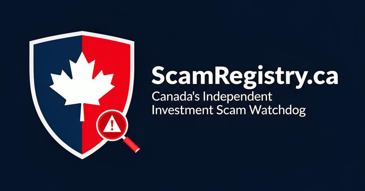 ScamRegistry.ca - Canadian Investment Scam Watchdog